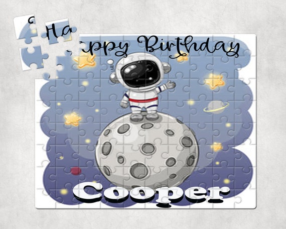 Personalised Jigsaw Puzzle SPACEMAN Size Choice - Etsy