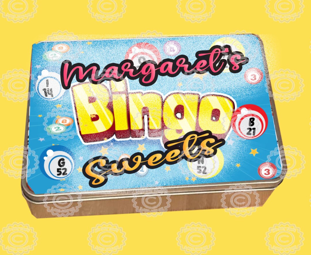 Personalised Bingo Sweet Tin 2 Sizes - Etsy UK