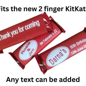 12 X Personalised Kitkat Wrappers - Etsy