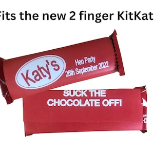 12 X Personalised Kitkat Wrappers - Etsy