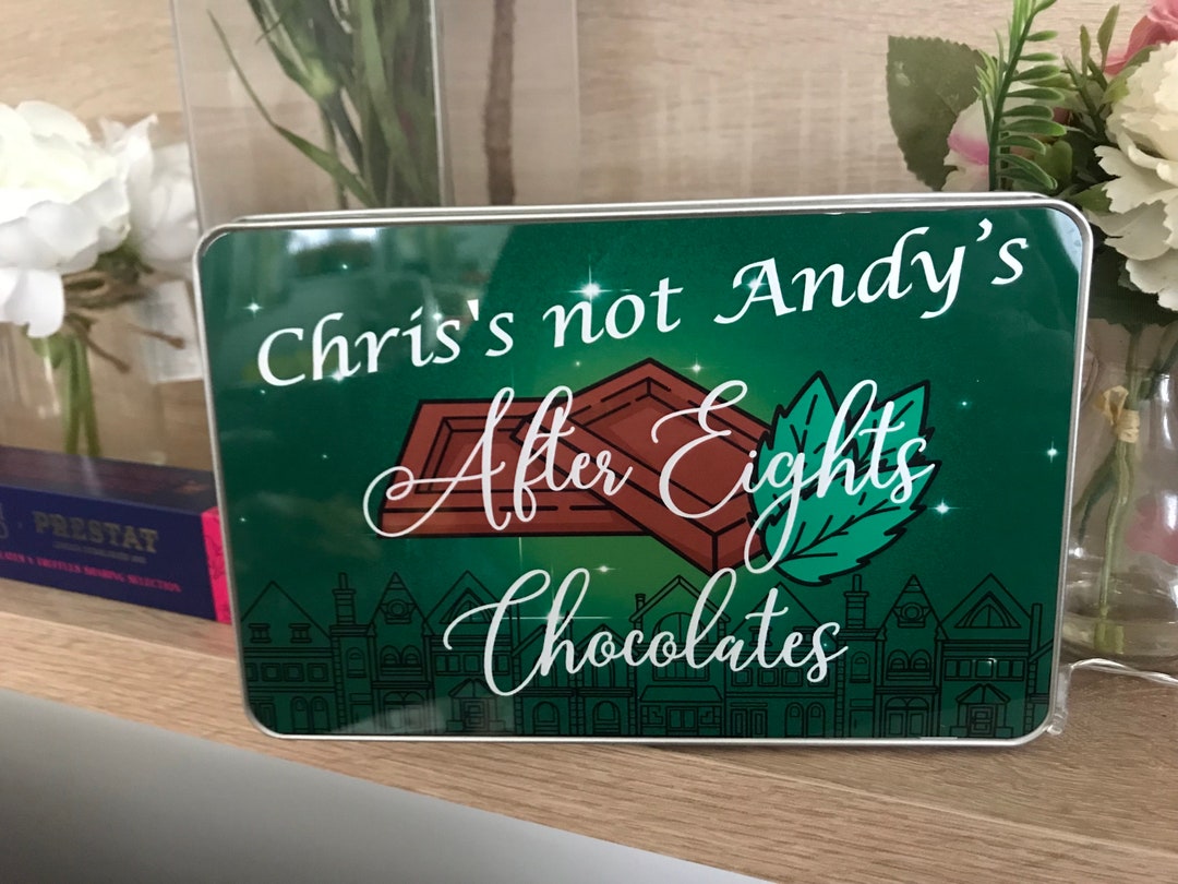 Personalised After Eights Chocolate Tin Any Text Can Be Added - Etsy UK