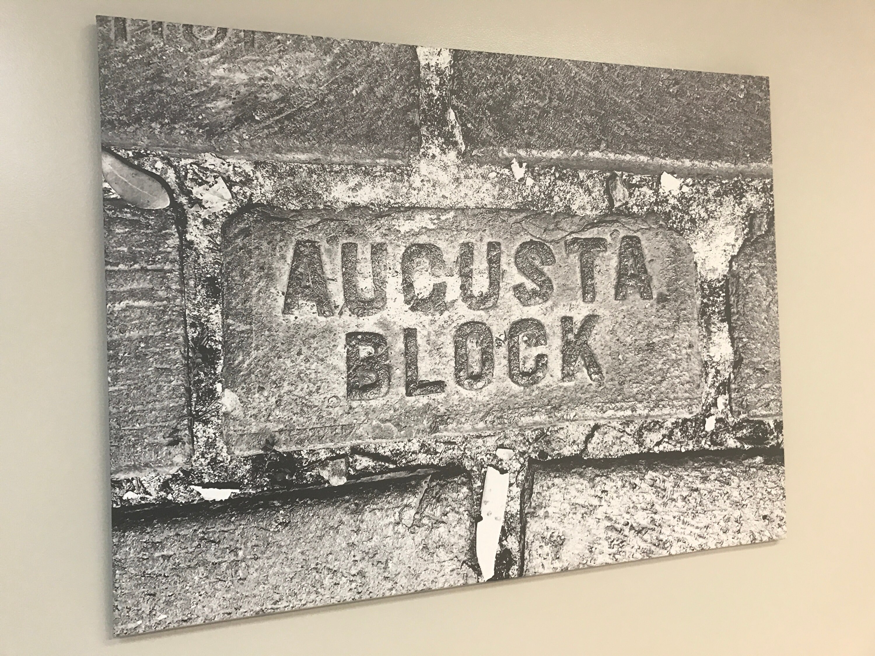 Augusta Block Poster - Etsy