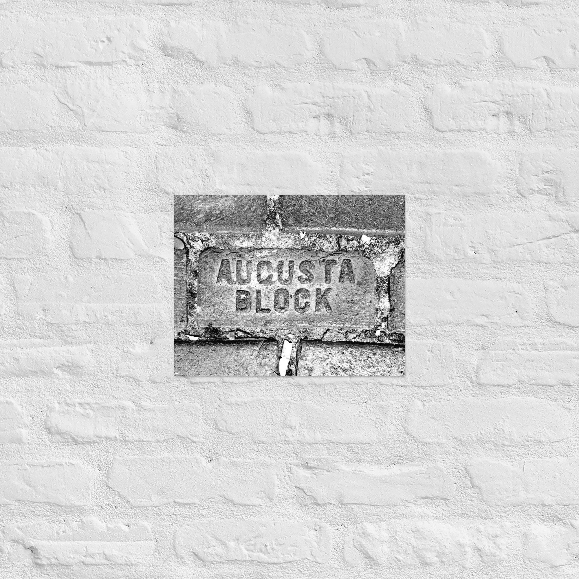 Augusta Block Poster - Etsy
