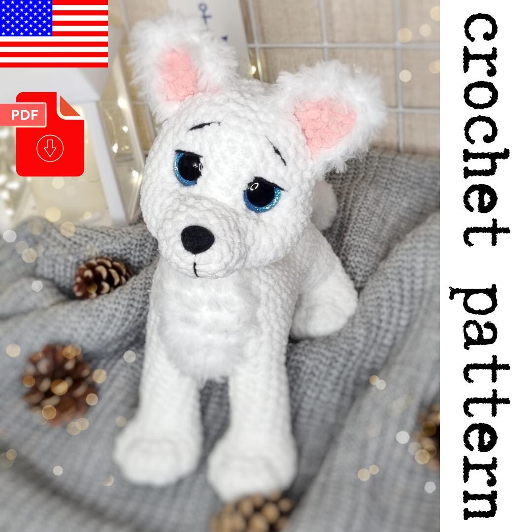 Plush Arctic Fox Crochet Pattern - Printable PDF A Crocheted Toy for ...