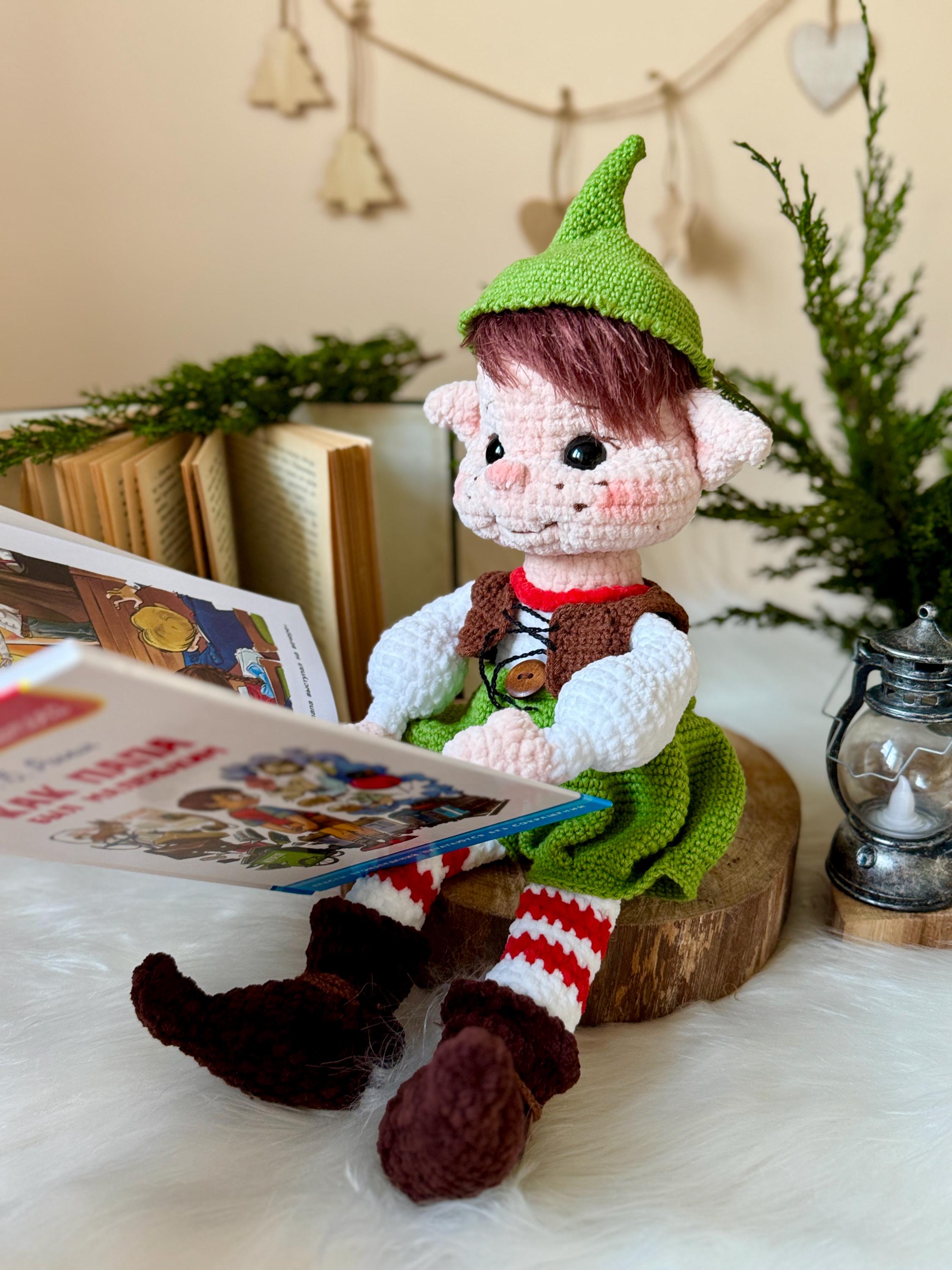 Christmas Tree Decoration, Crochet Elf PDF in English and German ...