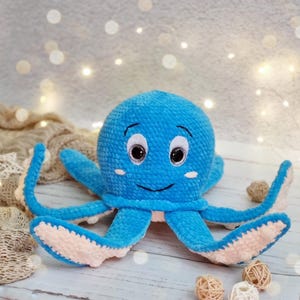 Plush Octopus Crochet Pattern - Printable PDF A Crocheted Toy for Games ...