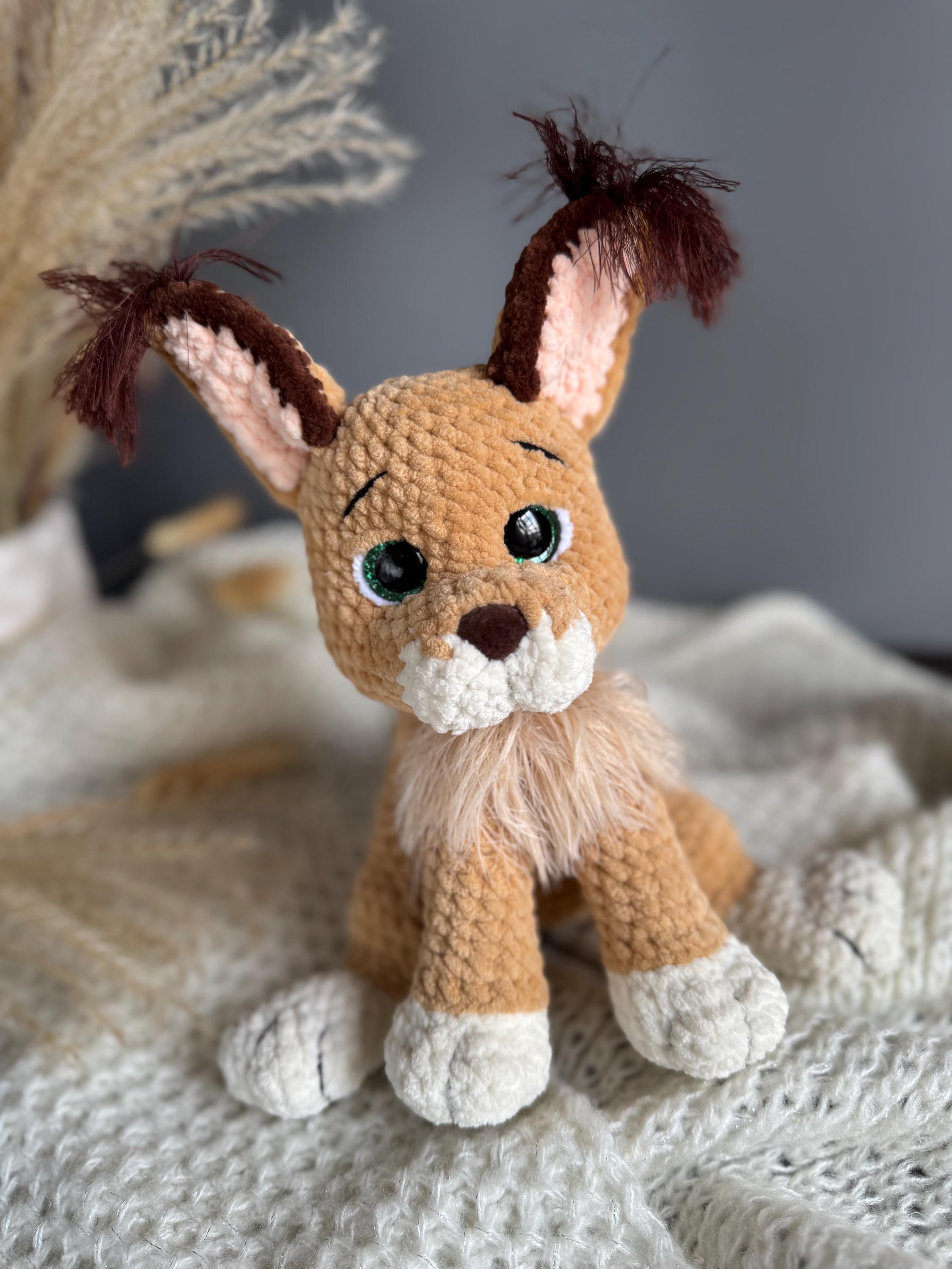 Plush Lynx Crochet Pattern - Printable PDF A Crocheted Toy for Games or ...