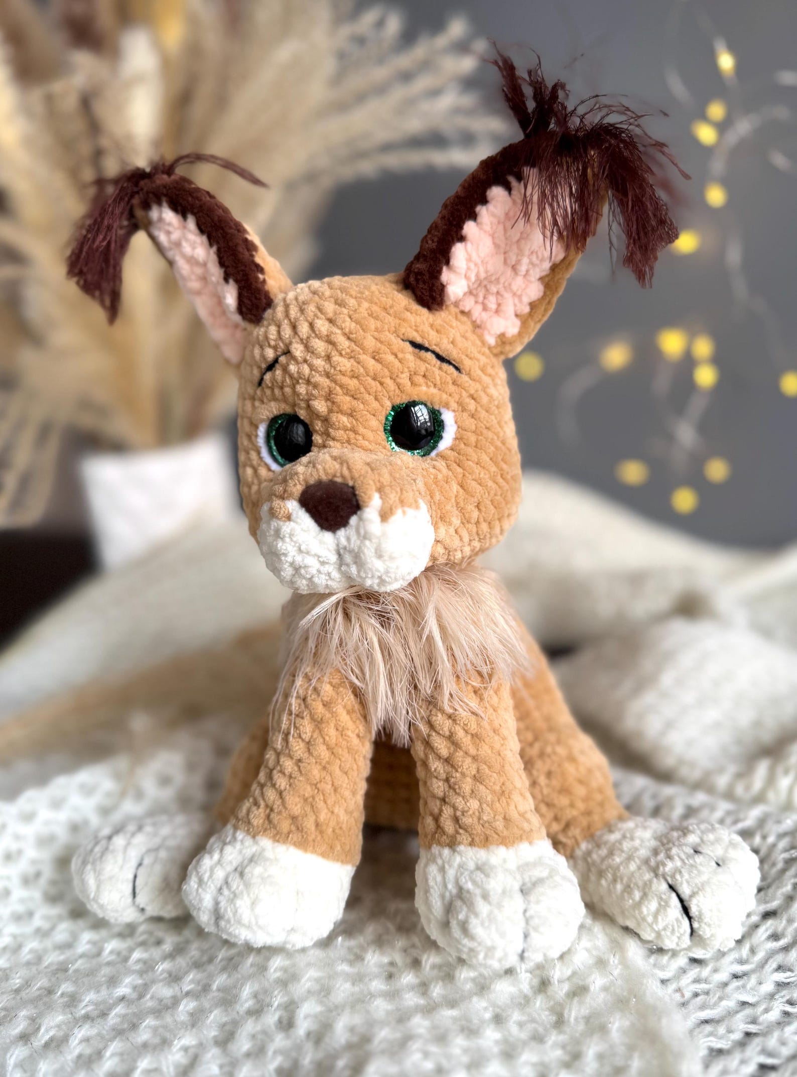 Plush Lynx Crochet Pattern - Printable PDF A Crocheted Toy for Games or ...