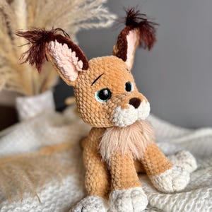 Plush Lynx Crochet Pattern - Printable PDF A Crocheted Toy for Games or ...