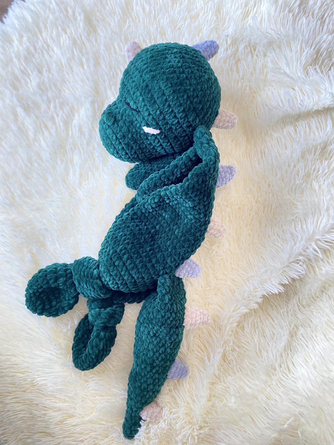 Crochet Pattern «cuddle Dino» Dinosaur Comforter, Dinosaur Lovey, Dinosaur Pattern Tutorial, Rag ...