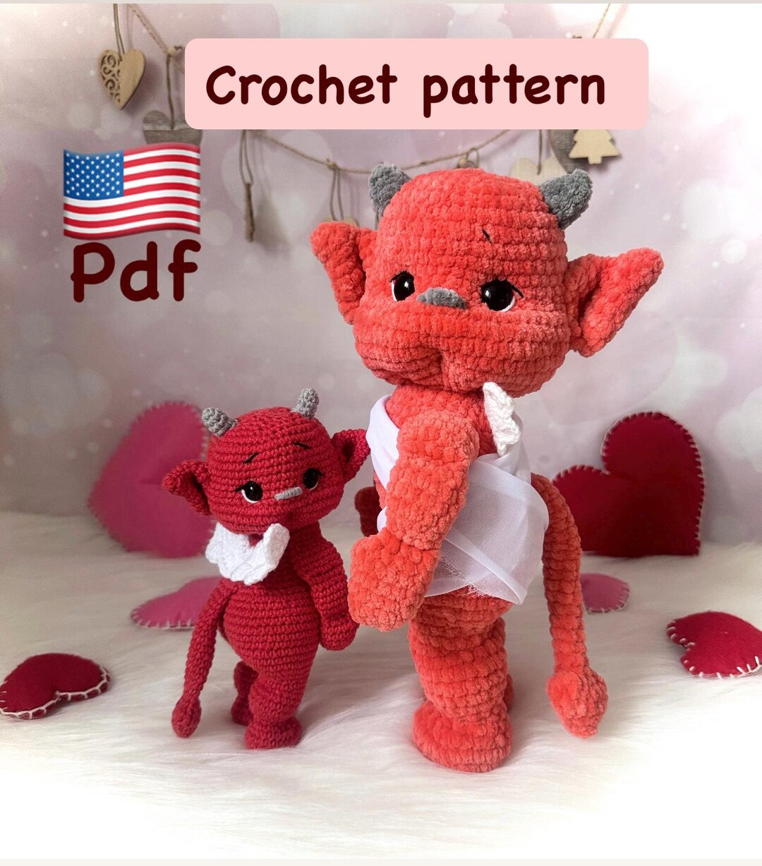 Сrochet Devil, Crochet Devil Pattern, Amigurumi Little Devil Pattern ...