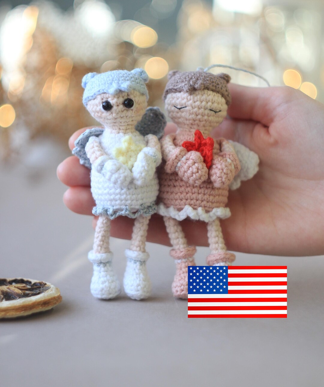 Crochet Pattern Little Angel Christmas Tree Ornament, English PDF ...