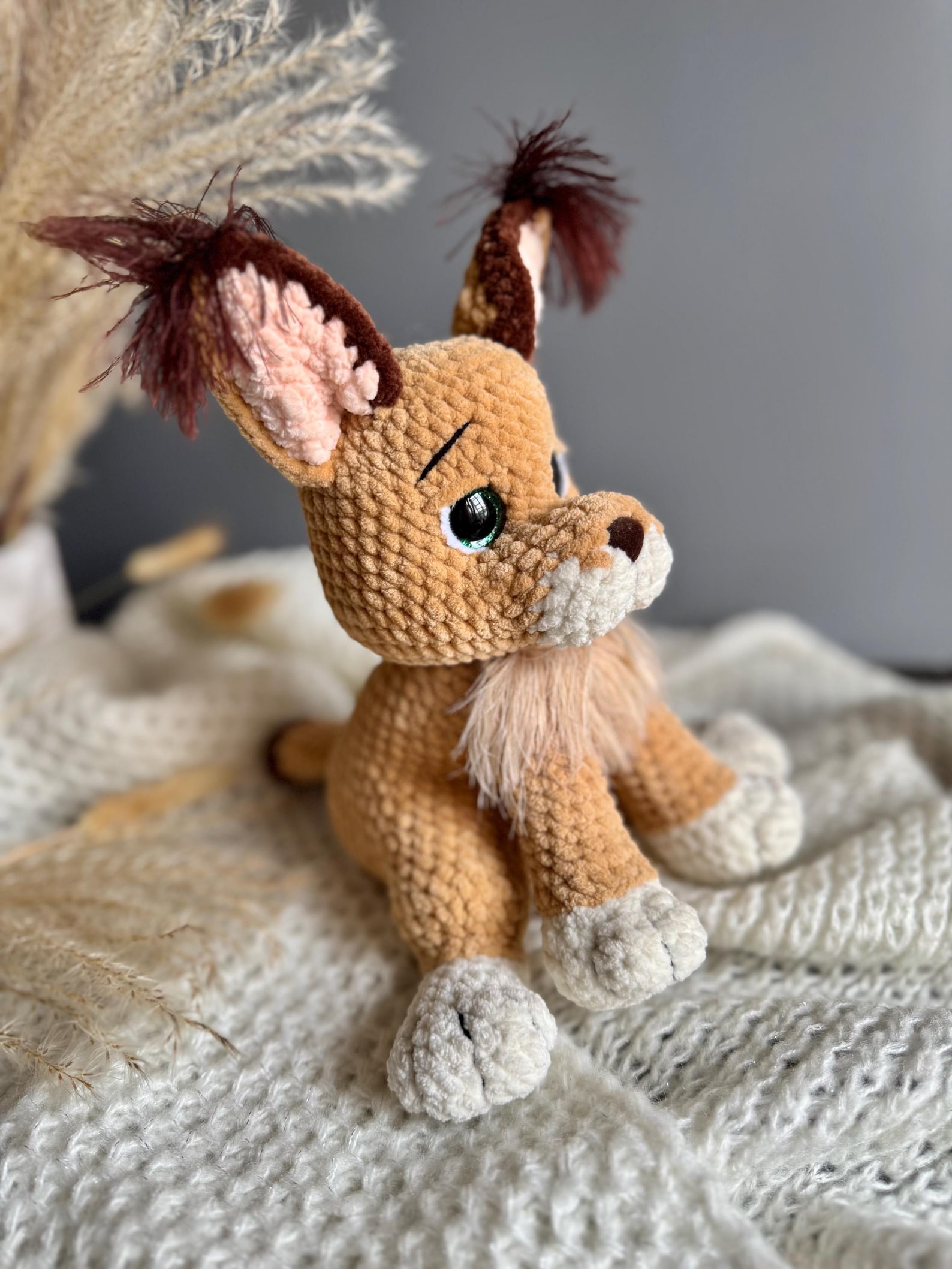 Plush Lynx Crochet Pattern - Printable PDF A Crocheted Toy for Games or ...