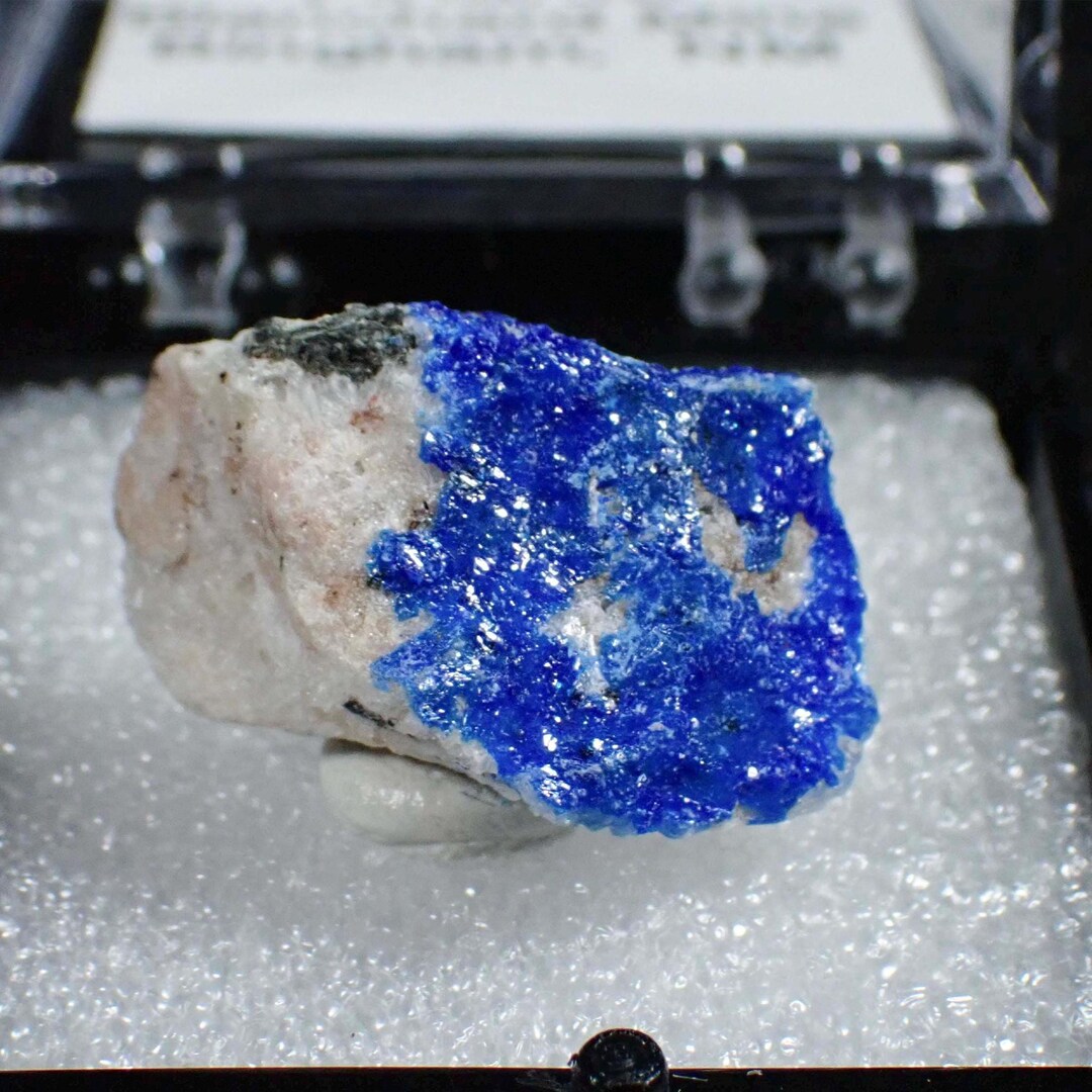 Small Bright Blue Linarite From New Mexico. Crystal. Rough. Raw ...
