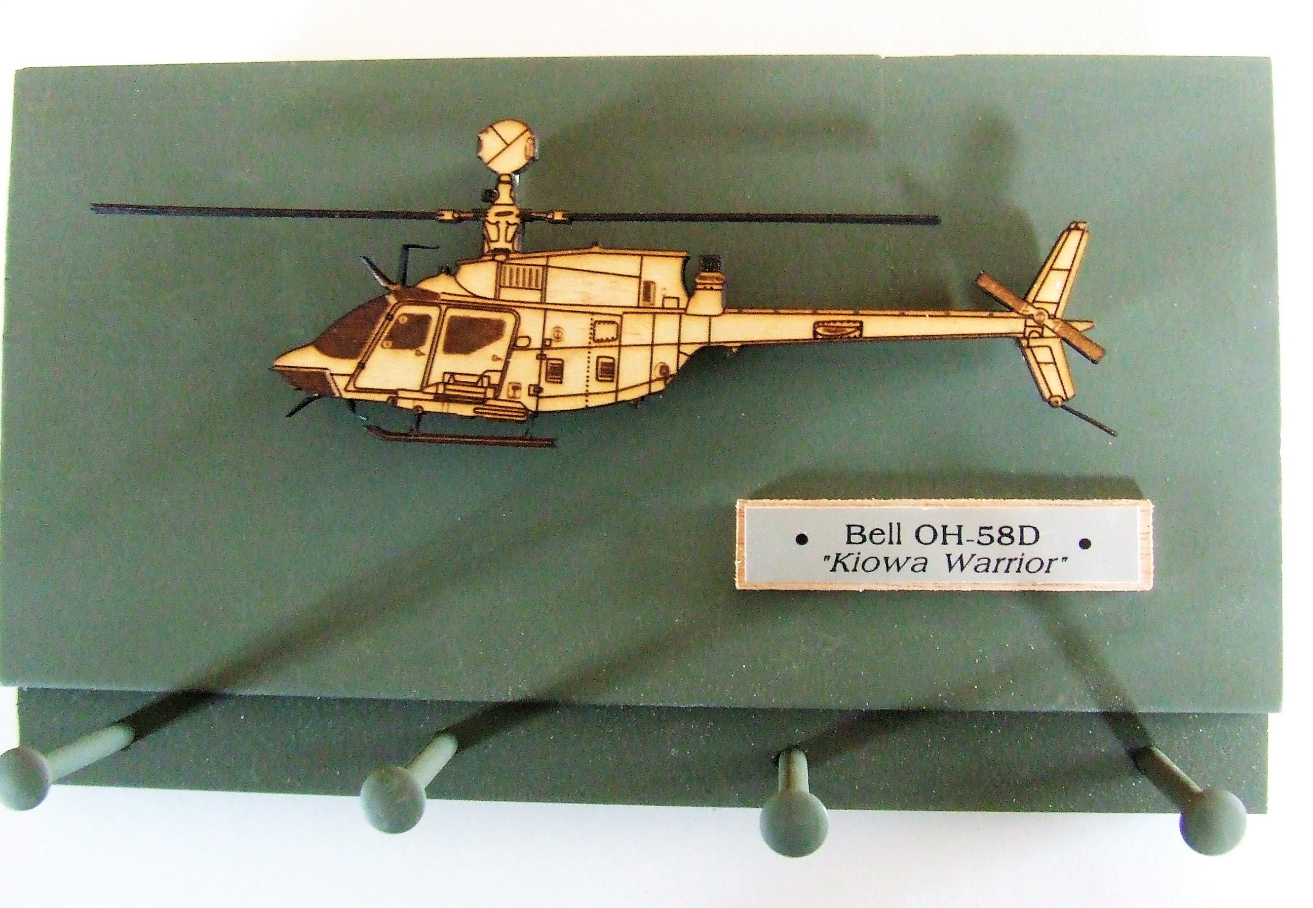 United States Military Bell OH-58D Kiowa Warrior Helicopter Wall ...