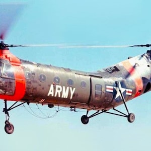 Framed 4" X 6" Print of a US Army Piasecki H-21 Workhorse "shawnee ...