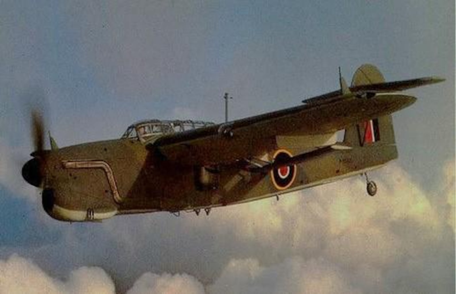 Framed 4" X 6" Print of a British Fairey Barracuda Mkii Torpedo Dive ...