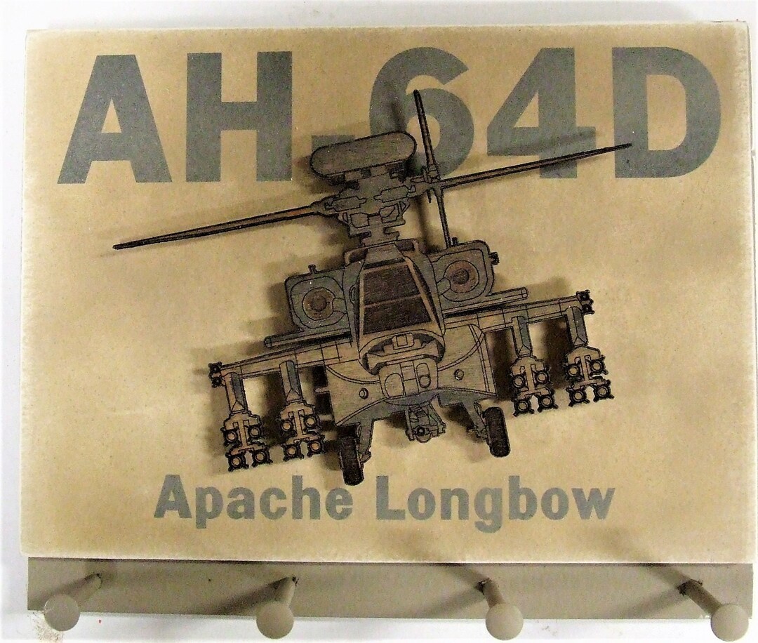 U.S. Military Boeing AH-64D Apache - "longbow" Helicopter Keychain ...