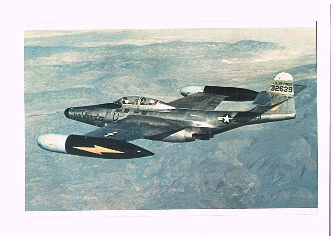 Framed 4"x6" Print of a Northrop F-89 "scorpion" Interceptor. Designed ...