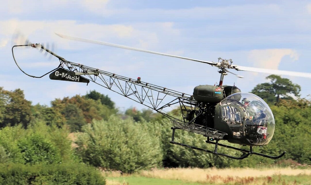 Framed 4" X 6" Print of a U.S. Military MASH Unit Bell Model 47 ...