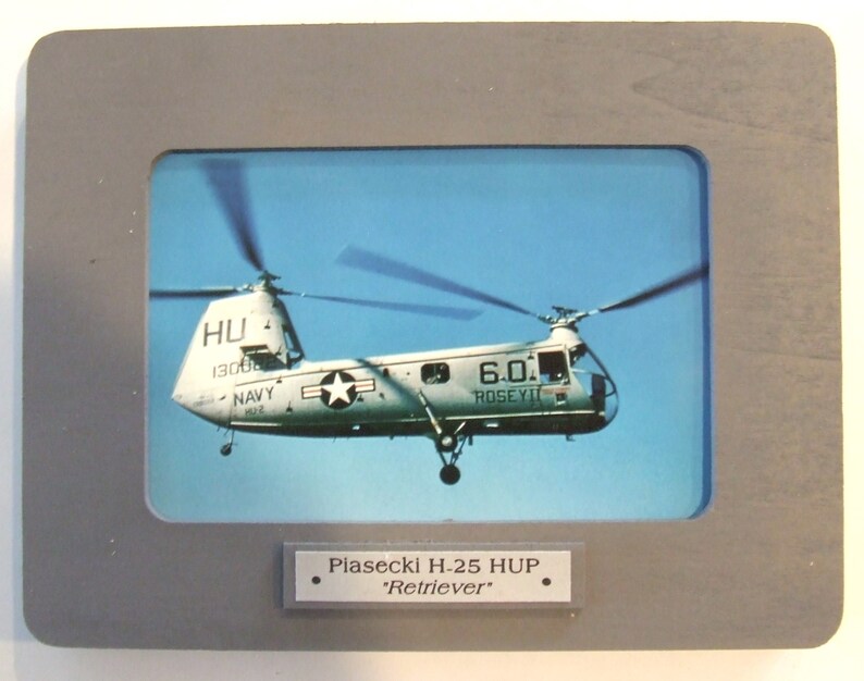Framed 4" X 6" Print of a U.S. Navy Piasecki HUP/H-25 "retriever ...