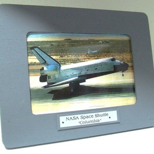 Framed 4" X 6" Print of the Space Shuttle "columbia." on Its Final Test ...