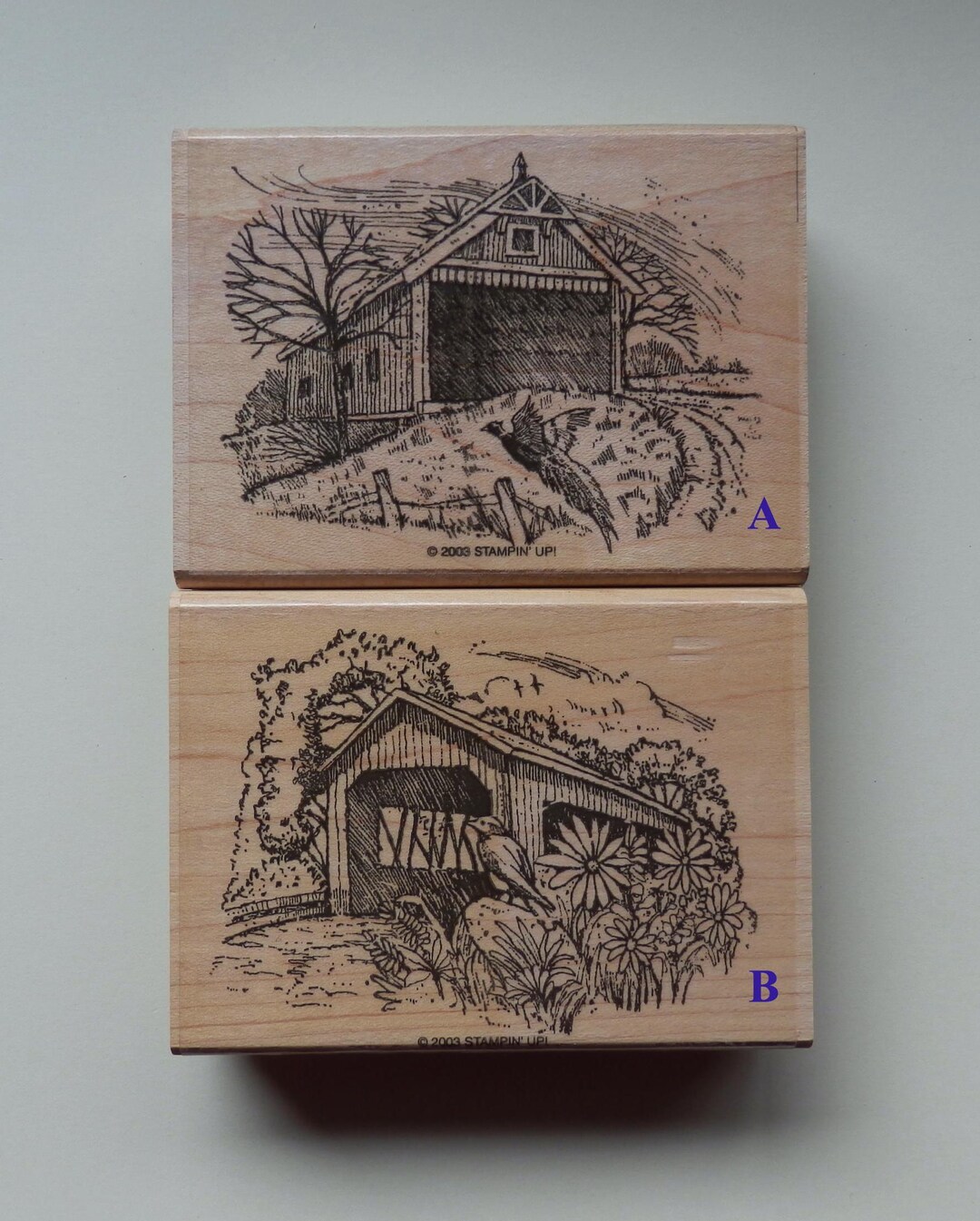 Covered Bridge - Country/ Scenery Stamps - Stampin up ( Choose 1) - Etsy