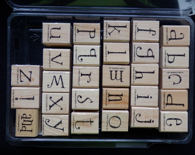 Stampin Up Whimsical Alphabet Lower Case Letters WM Rubber Stamp 28 - Etsy