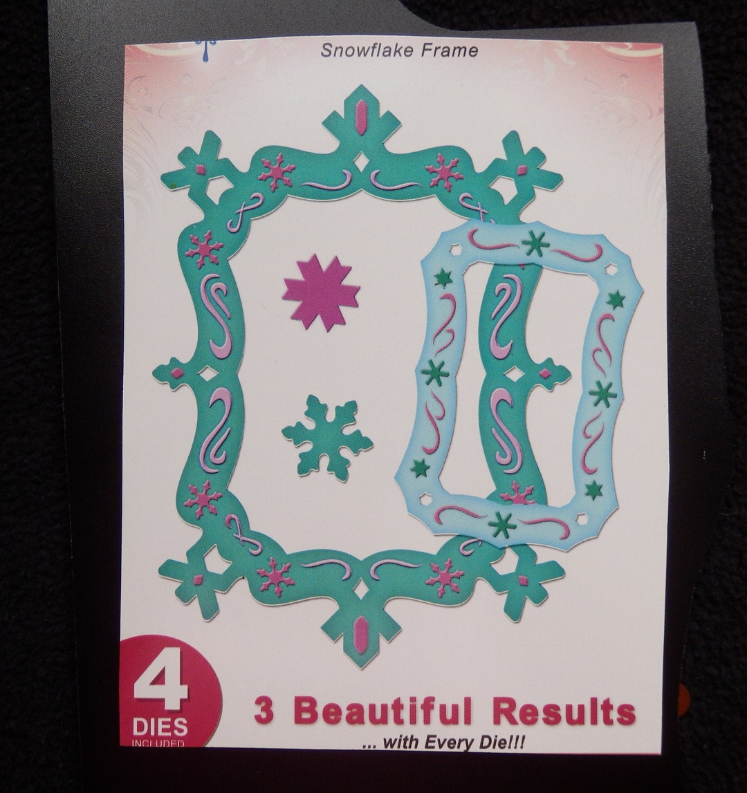 Spellbinder Snow Flake Frame Dies - Cutting Dies - Sizzix - Metal ...