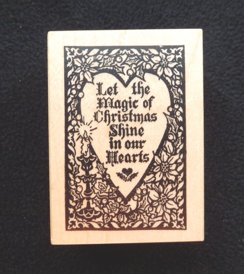 PSX F 1193 - Magic of Christmas - WM Rubber Stamp (1) - Etsy