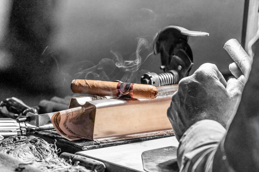 Cigar Artisan Crafts and Enjoys a Perfect Cigar: Smoldering - Etsy