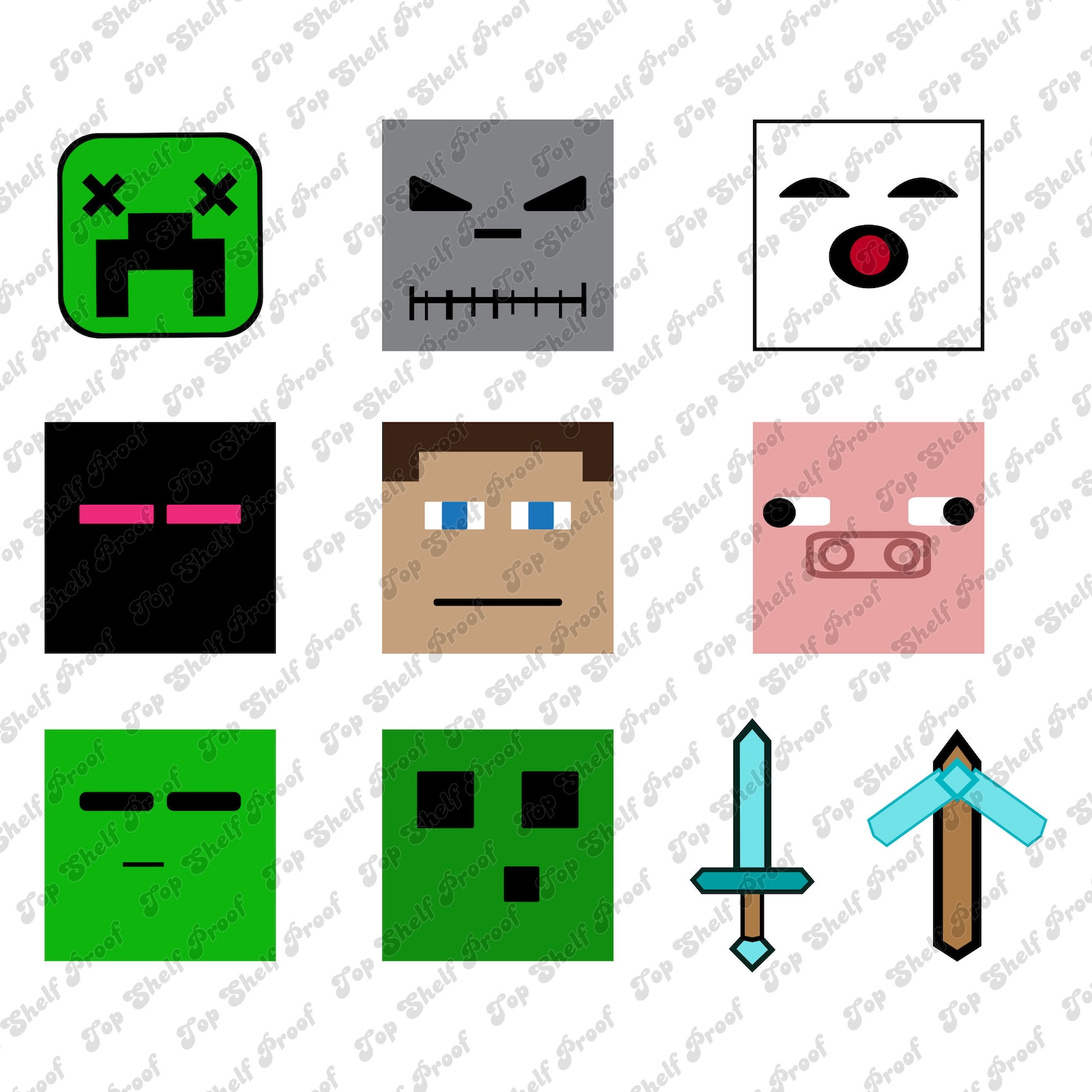 10 Mine Themed Clip Art Instant Download Svg Eps Pdf Jpg - Etsy