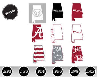 Alabama Football Decal - Etsy
