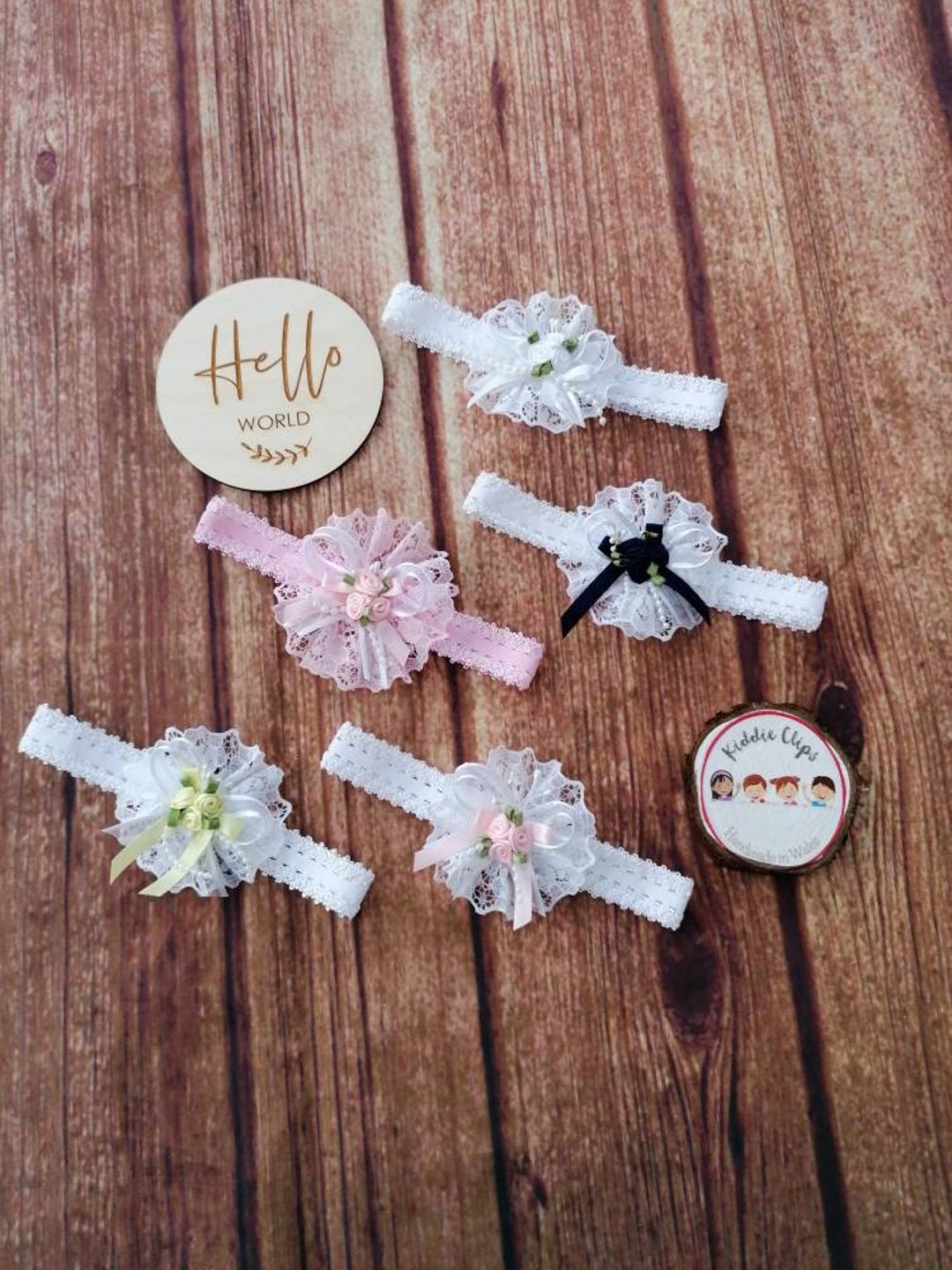 Baby Girl's Vintage, Lace, Frilly, Traditional Headband. - Etsy UK