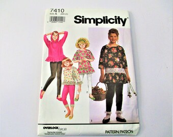 Uncut Simplicity Sewing Pattern 1436 Girls Dress With Knit - Etsy