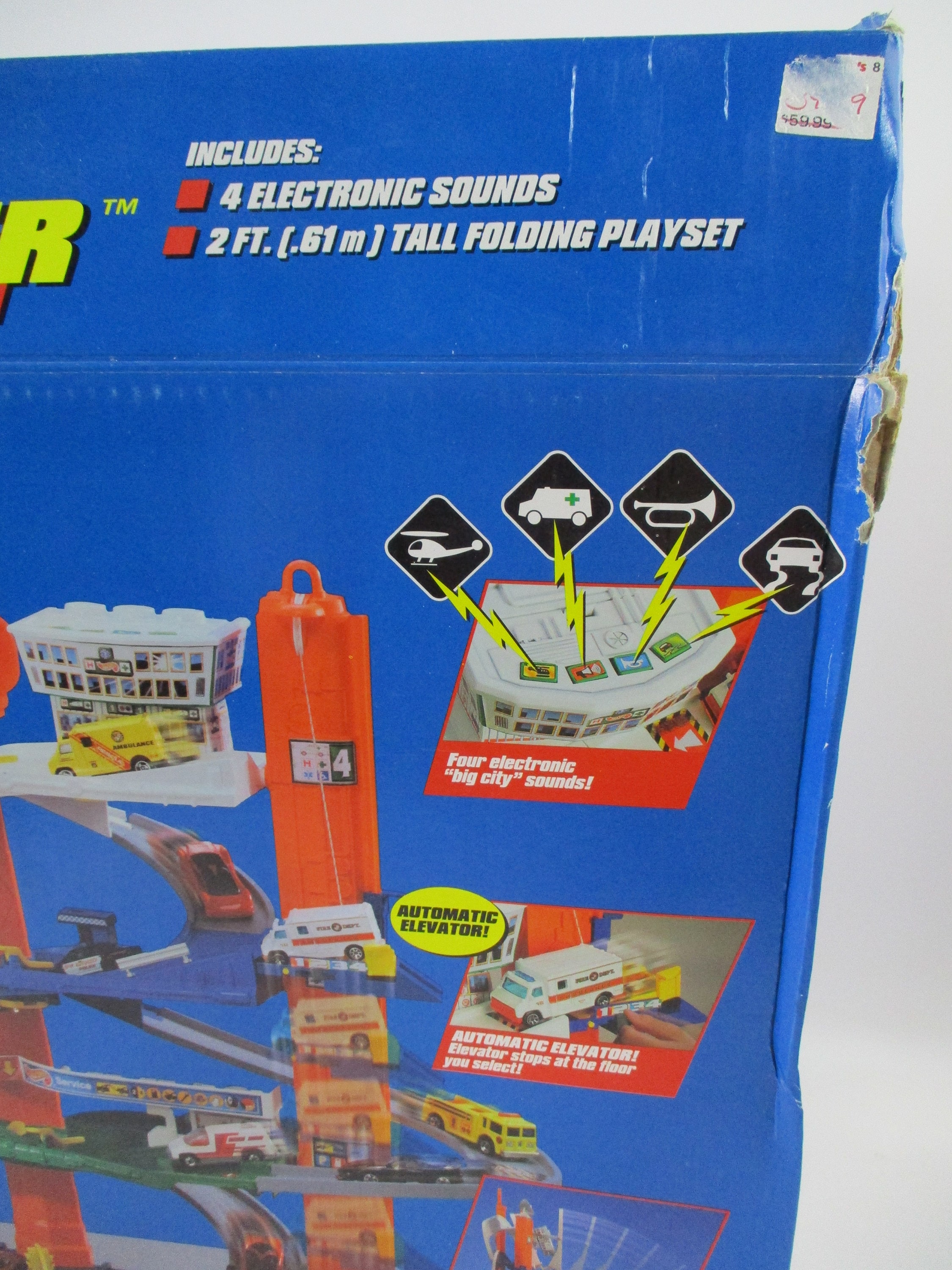 Mattel 1998 Hot Wheels Super Electronic City Center Four Level Deluxe ...