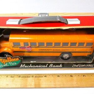 Ertl Collectibles Lil Yellow School Bus Mechanical Bank TB2298 - Etsy