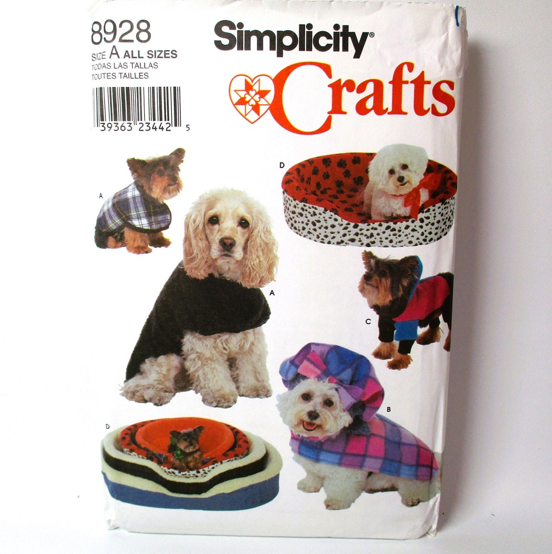 Simplicity Dog Bed Covers and Coats Pattern PT2484 - Etsy
