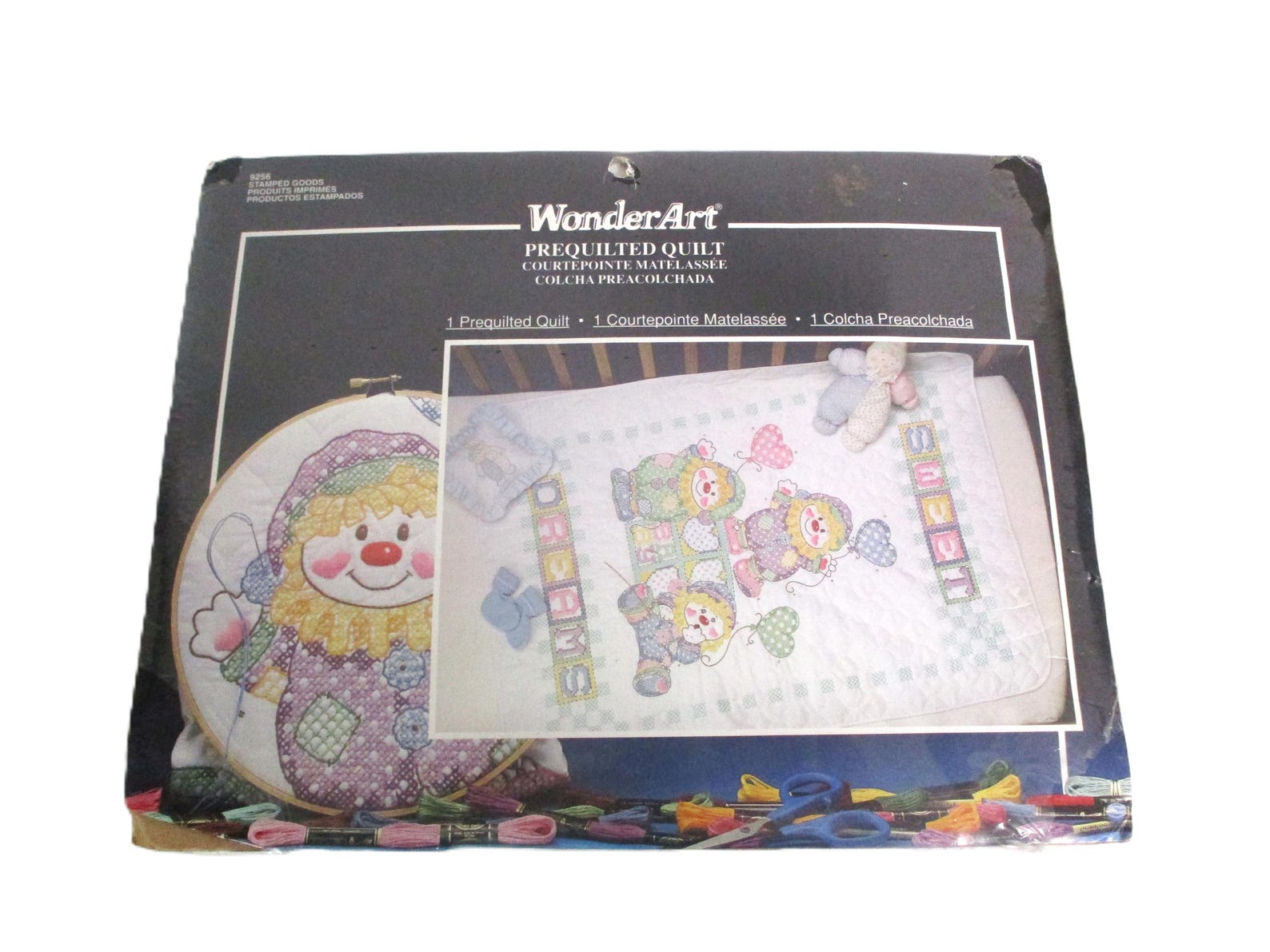 Wonderart Clown Prequilted Quilt Cross Stitch Kit CK3123 - Etsy