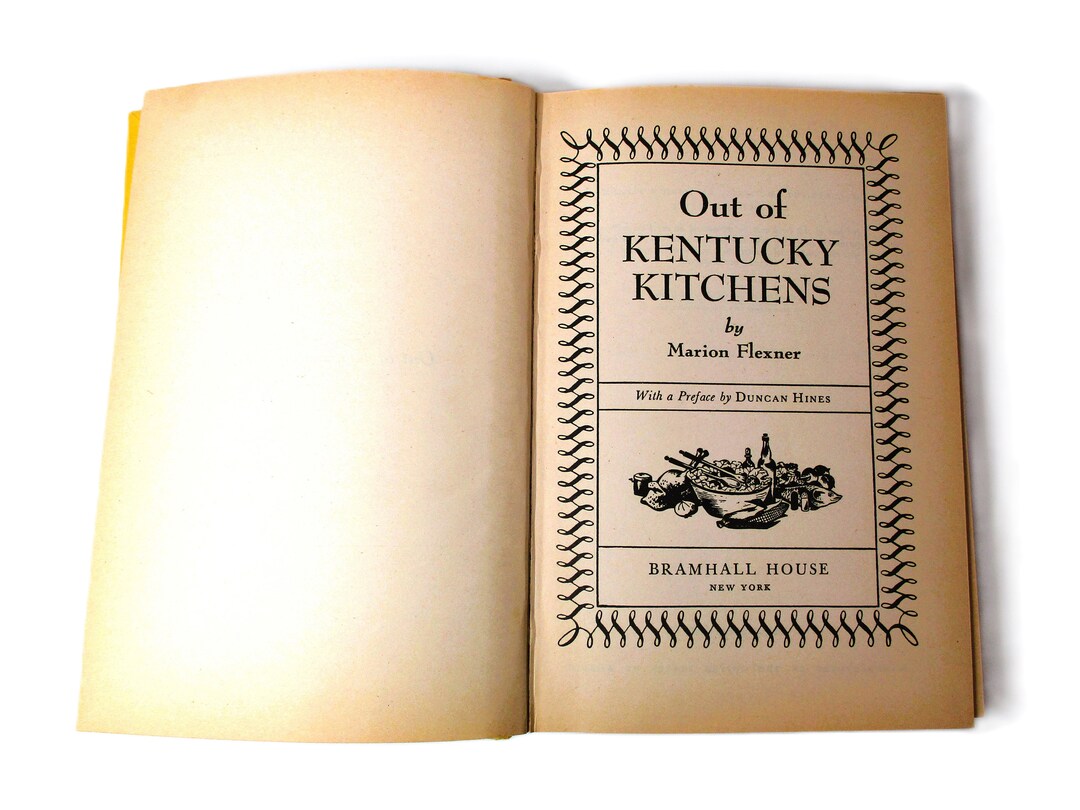 1949 Out of Kentucky Kitchens Cookbook by Marion Flexner BK2591 - Etsy