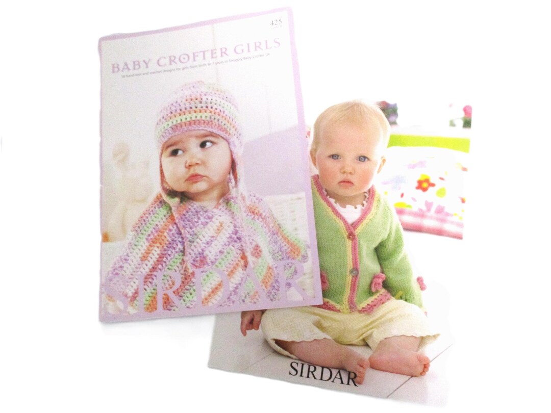 Sirdar Baby Crofter Girls Knitting Pattern Book With Bonus Pattern ...