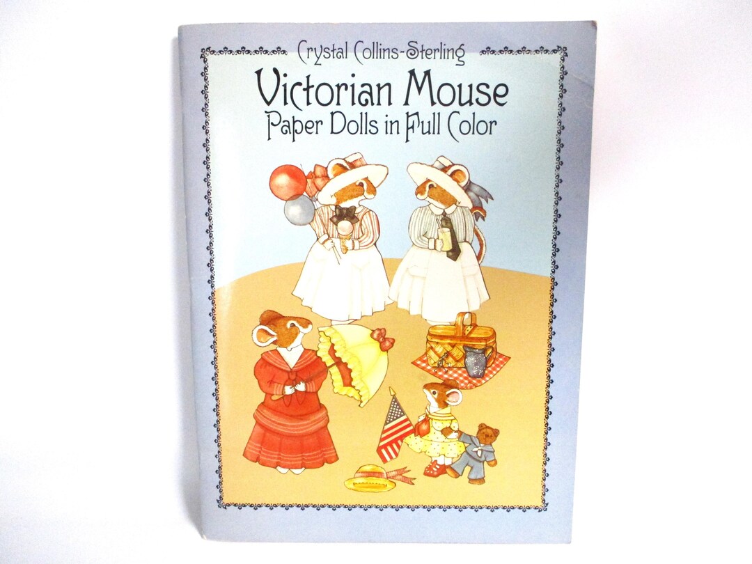 Victorian Mouse Paper Dolls in Full Color Book BK2948 - Etsy