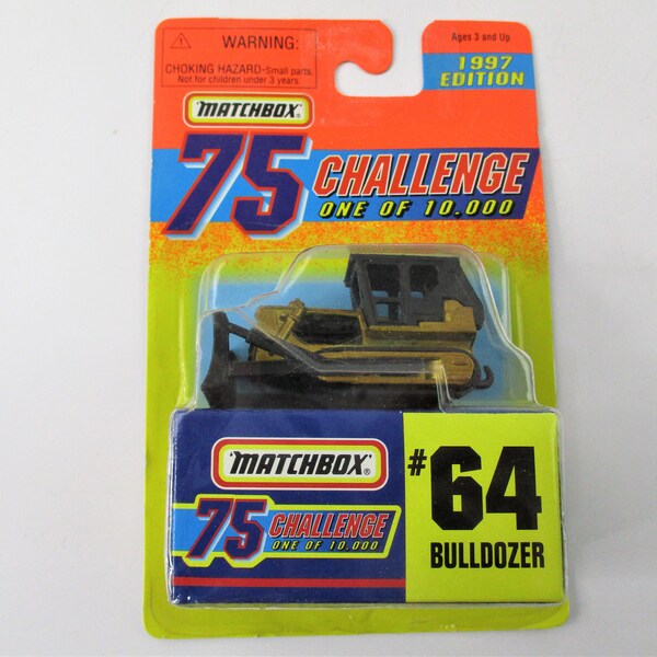 Matchbox Bulldozer - Etsy