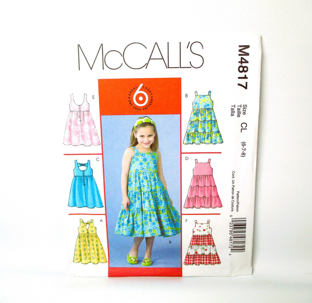 Mccalls Childrens and Girls Dresses Pattern PT2443 - Etsy