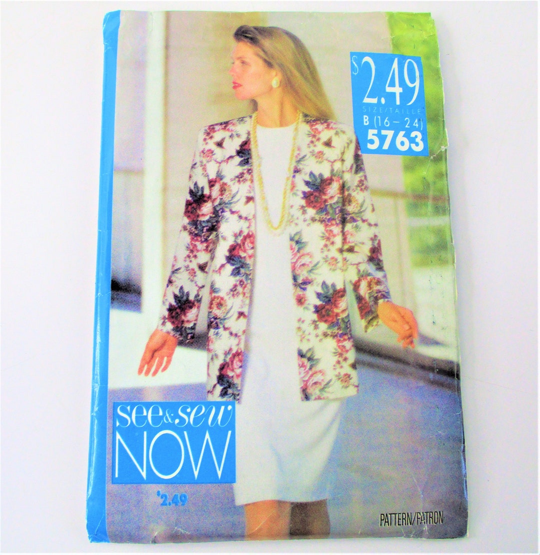 Butterick See and Sew Misses and Misses Petite Jacket and Dress Pattern ...