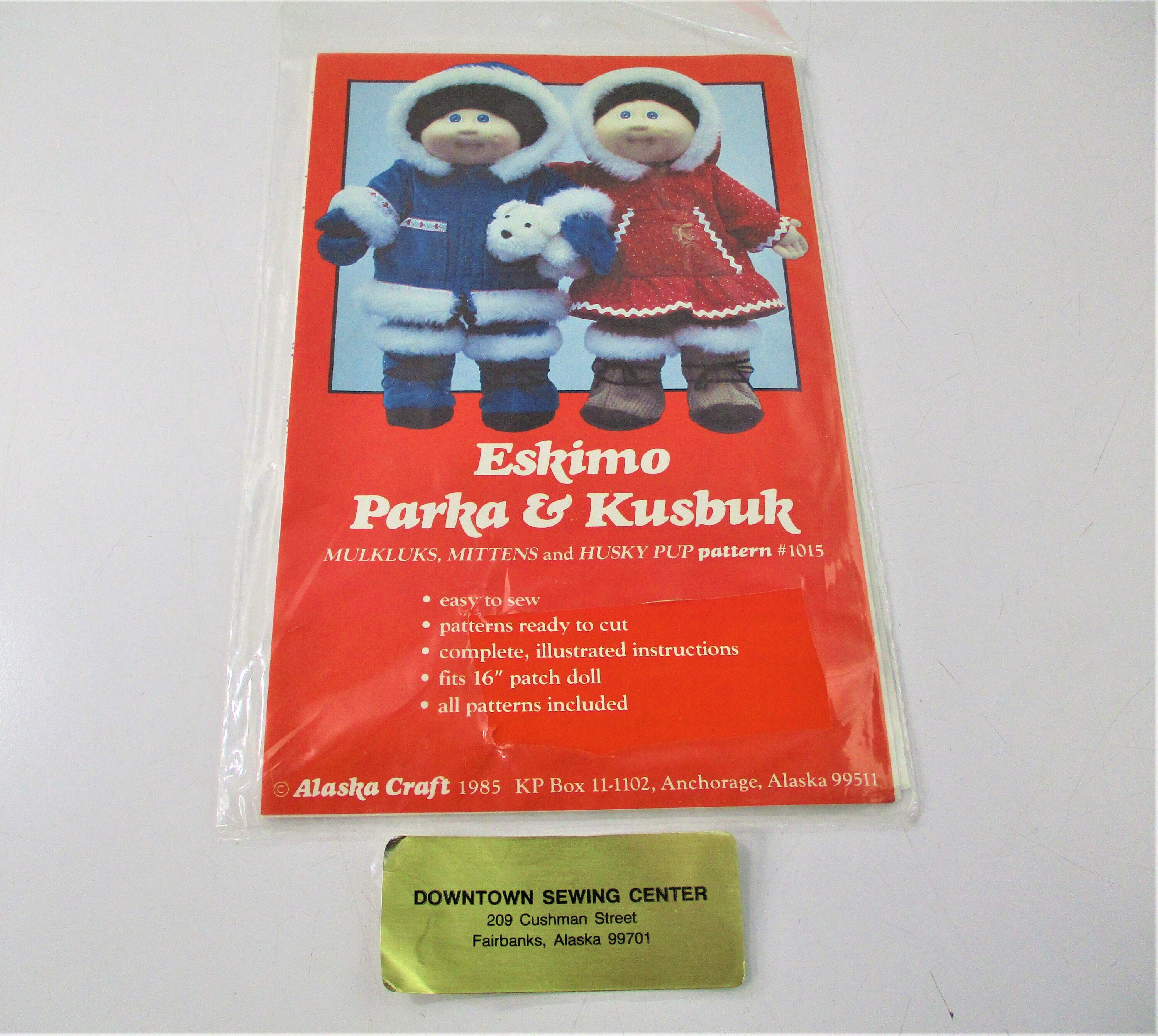 Alaska Native Parka Sewing Pattern