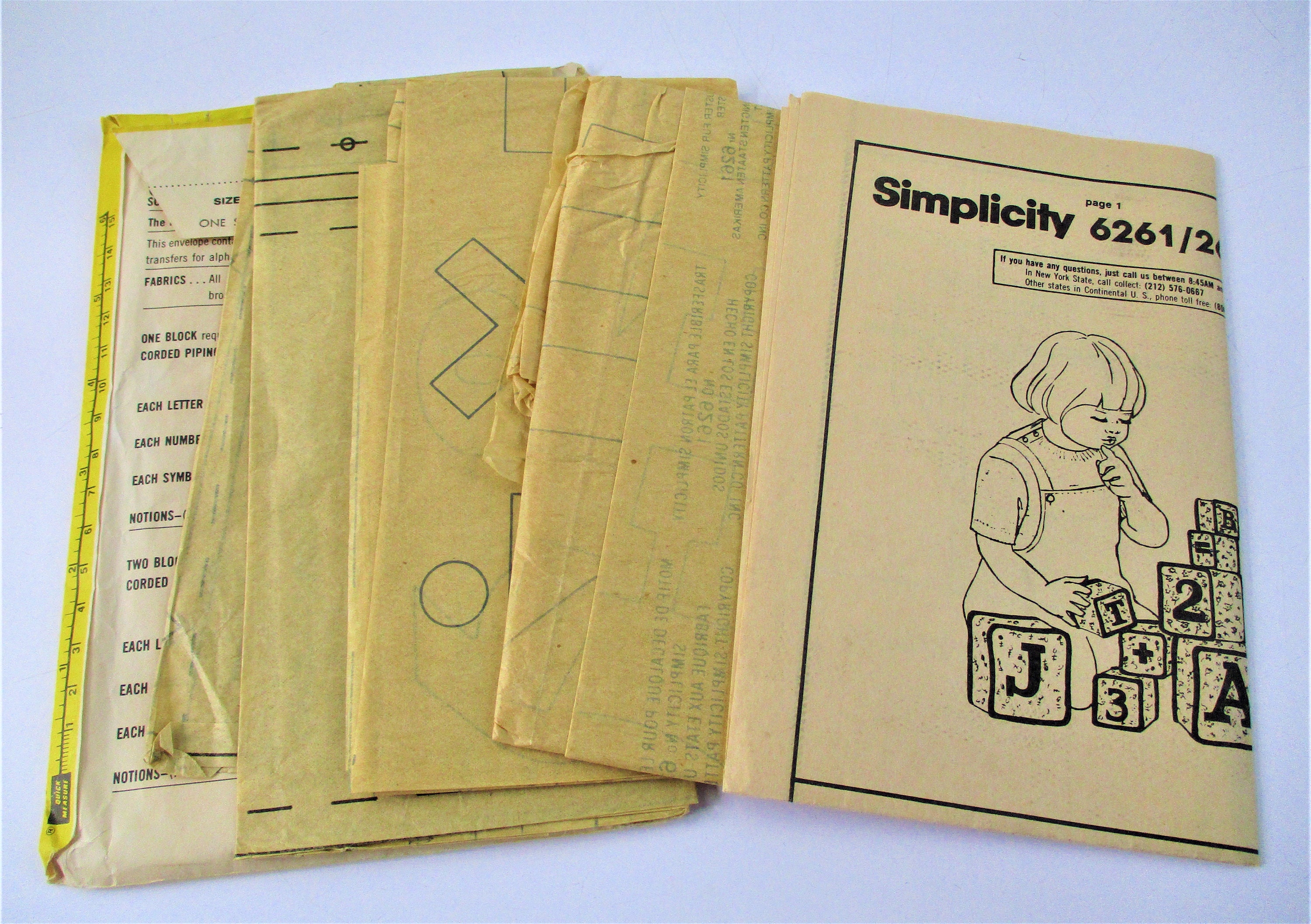 1983 Simplicity Playskool Soft Blocks in Two Sizes Pattern PT1503 - Etsy