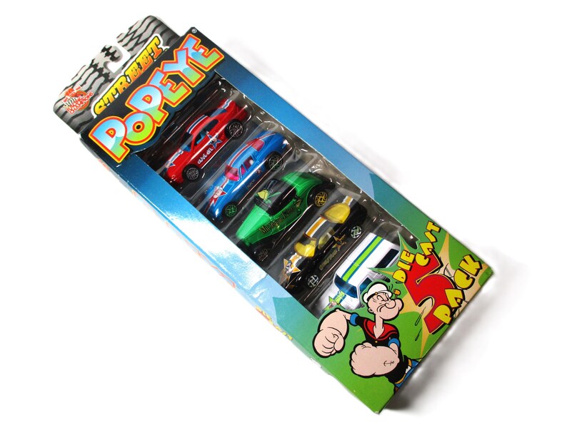Racing Champions Popeye Street Wheels Five Pack Set TC2804 - Etsy