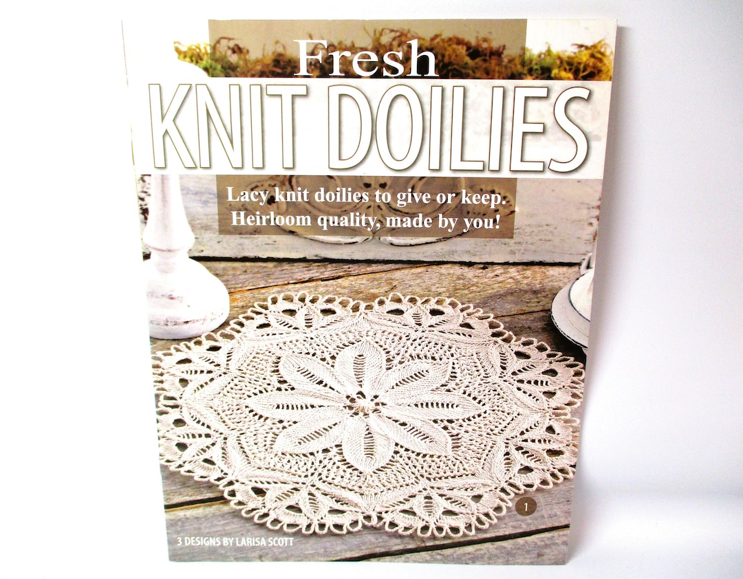 Leisure Arts Fresh Knit Doilies Pattern Book BK2317 - Etsy