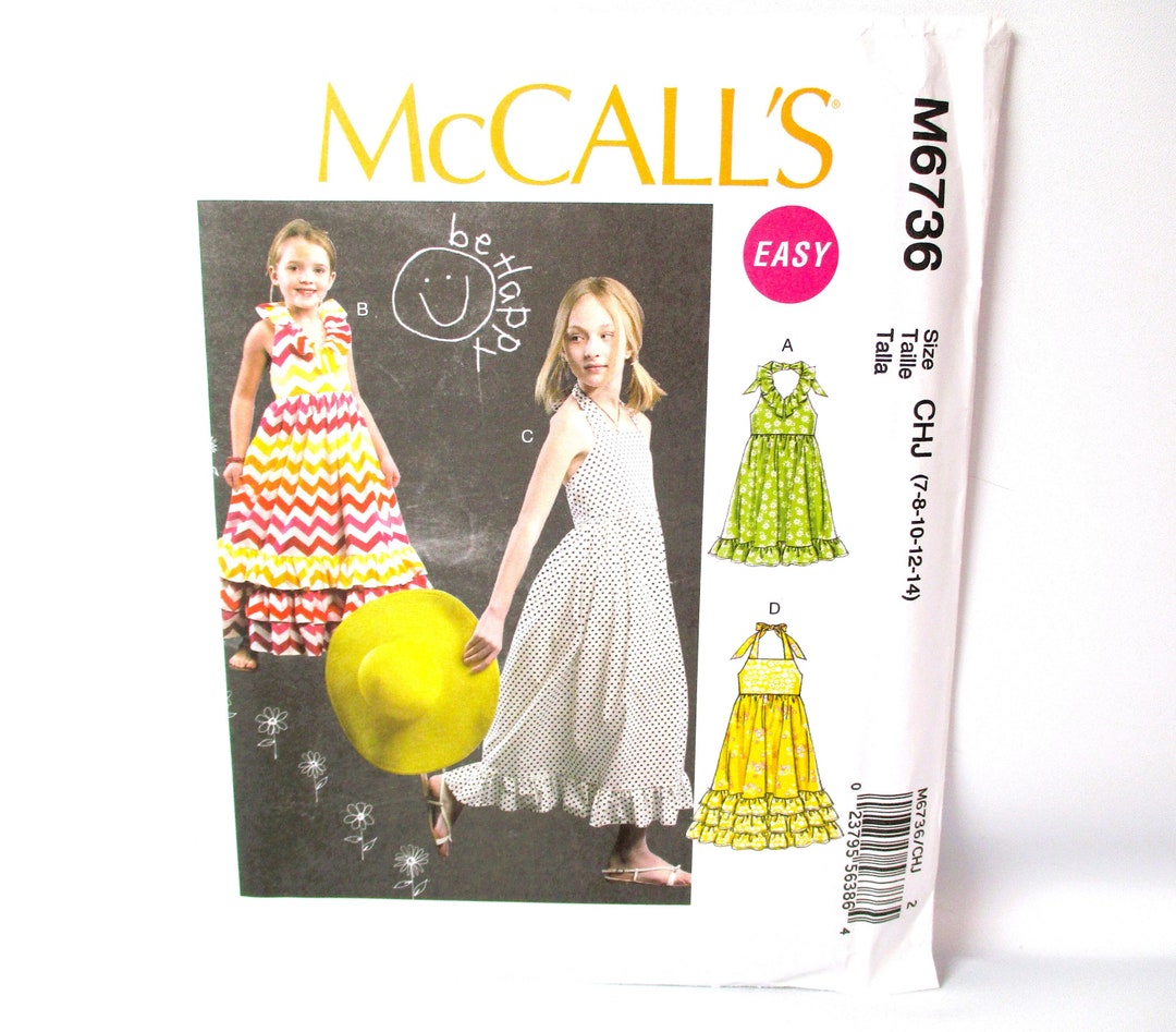 Mccalls Childrens and Girls Dresses Pattern PT2463 - Etsy
